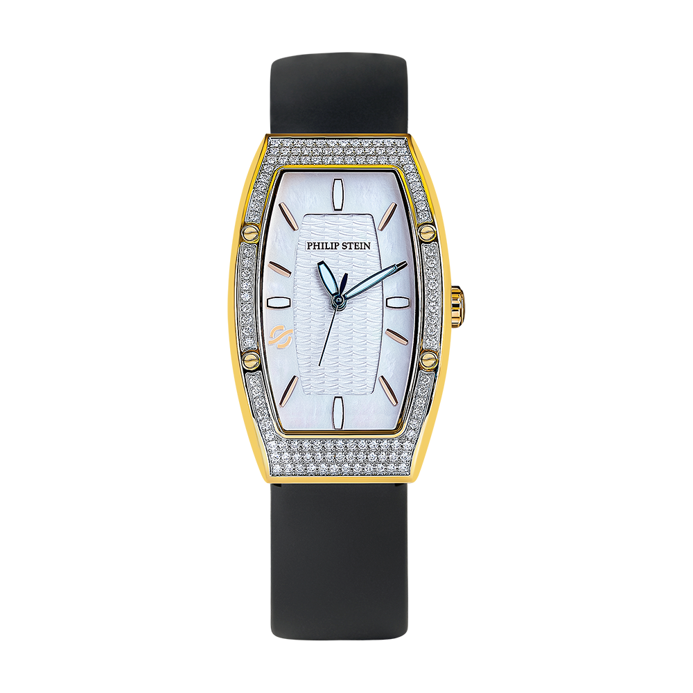 Philip Stein Evolution Mini - Rose Gold Plated Pave Diamond Model ...